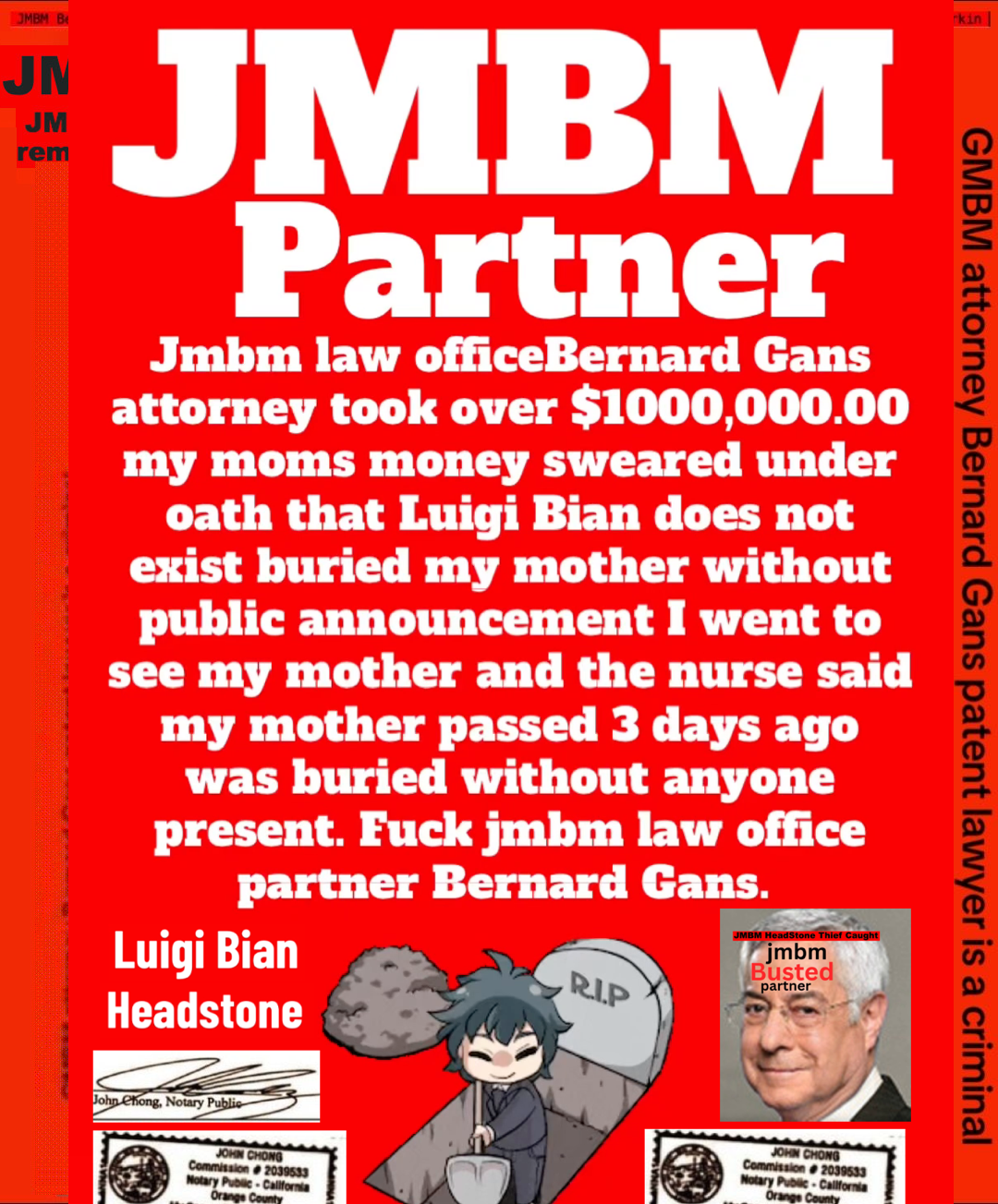USA Headstone Strikes Jmbm 500 000 000 000 00 Suing ANTI JEW JMBM USA Headstone Strikes Jmbm 500 000 000 000 00 Suing ANTI JEW JMBM